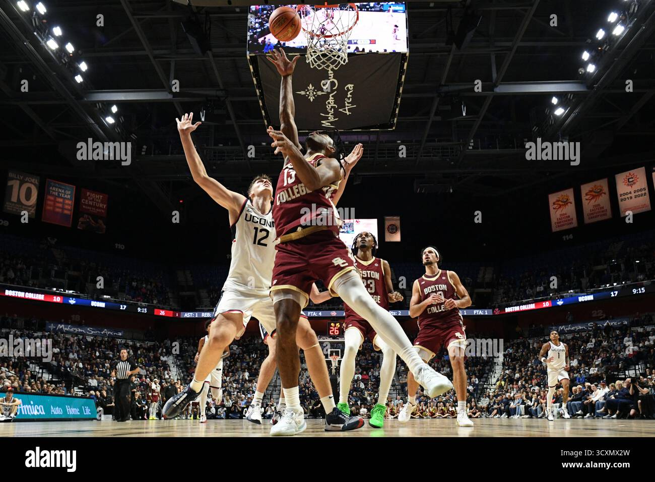 UNCASVILLE, CT - OCTOBER 13: Donald Hand Jr. #13 of the Boston College ...