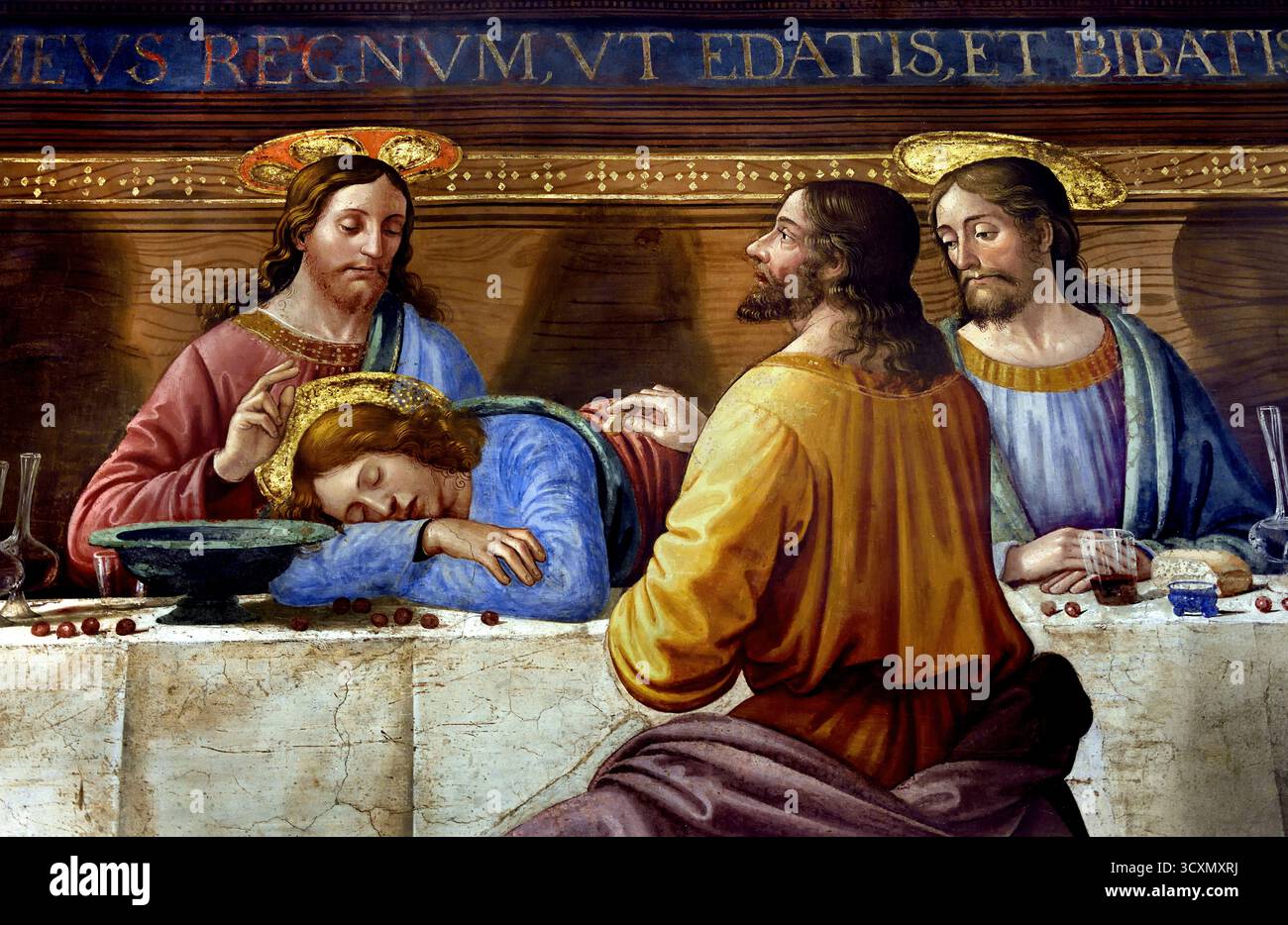 The Last Supper 1480 is a fresco depicting the Last Supper of Jesus by ...