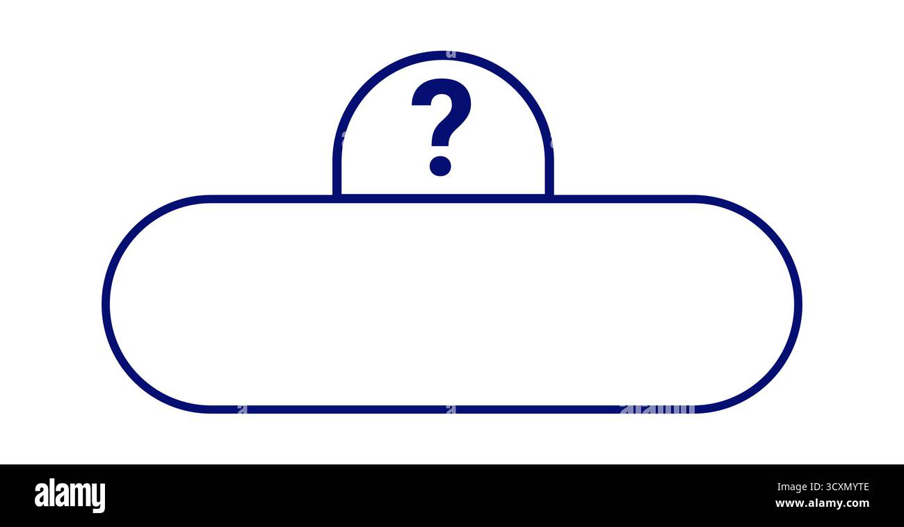 Interactive quiz template design with question mark icon Stock Vector ...