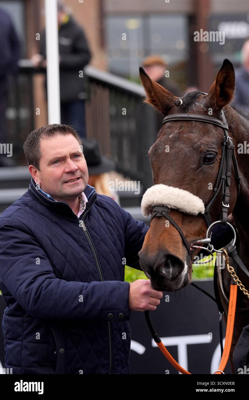 Trainer Peter Fahey at Punchestown Racecourse, Dublin, Ireland. Picture date: Wednesday October ...