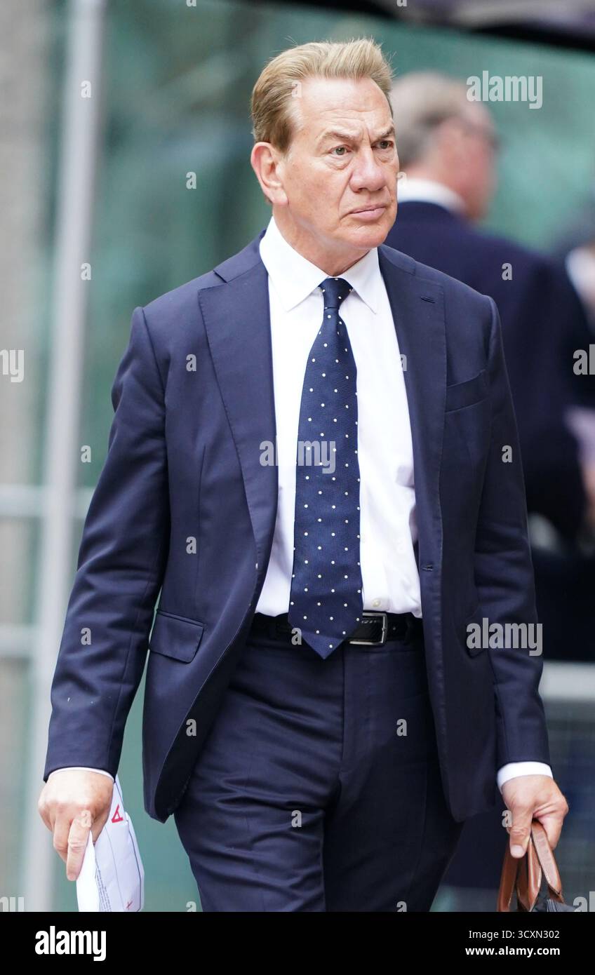 Michael Portillo arrives for the requiem mass for the former head of ...