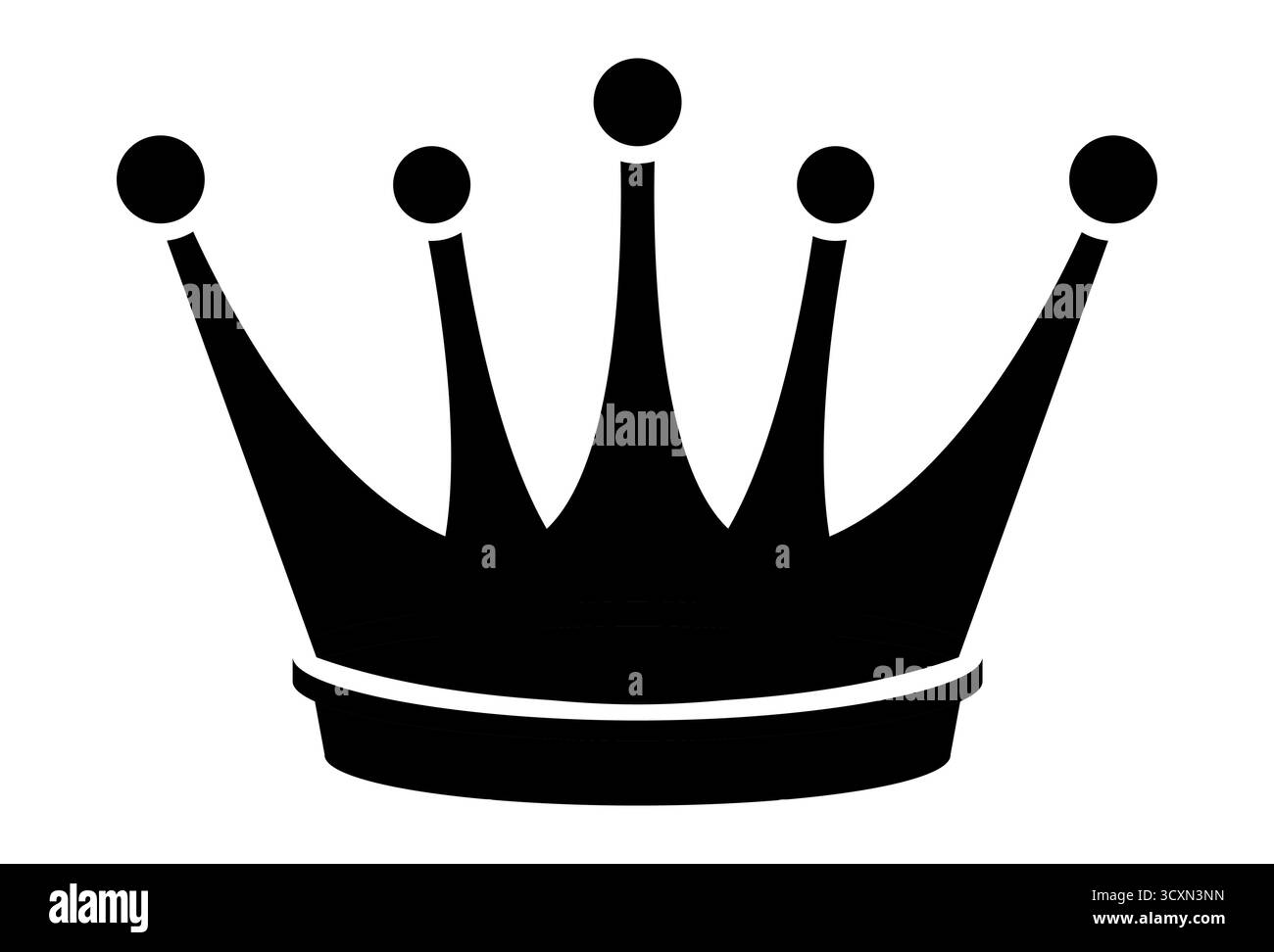 Crown black Cut Out Stock Images & Pictures - Alamy