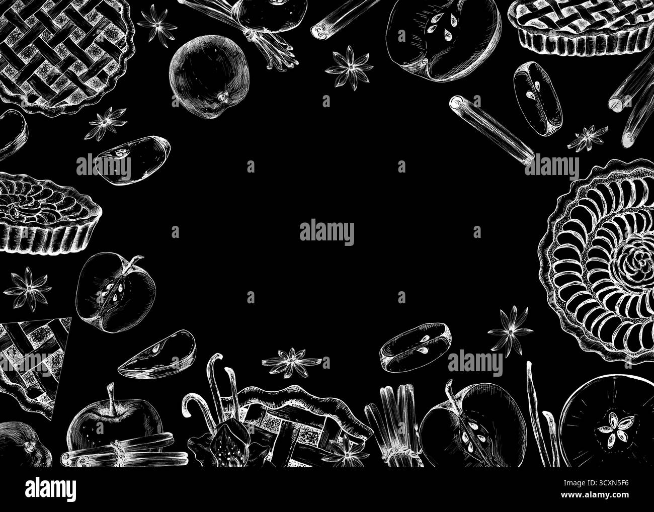 Apple on cake Black and White Stock Photos & Images - Alamy