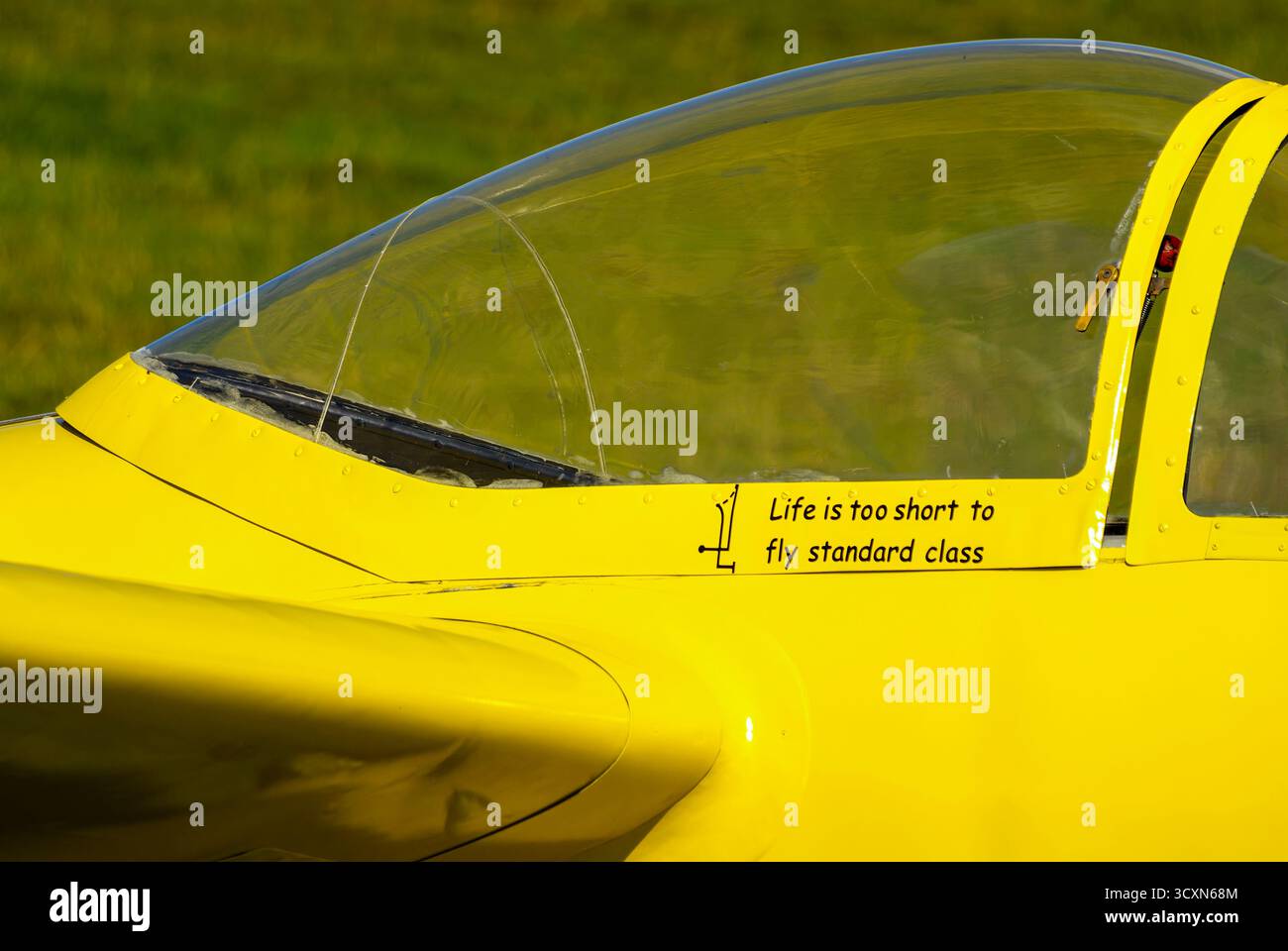 Life is too short to fly standard class Stock Photo - Alamy