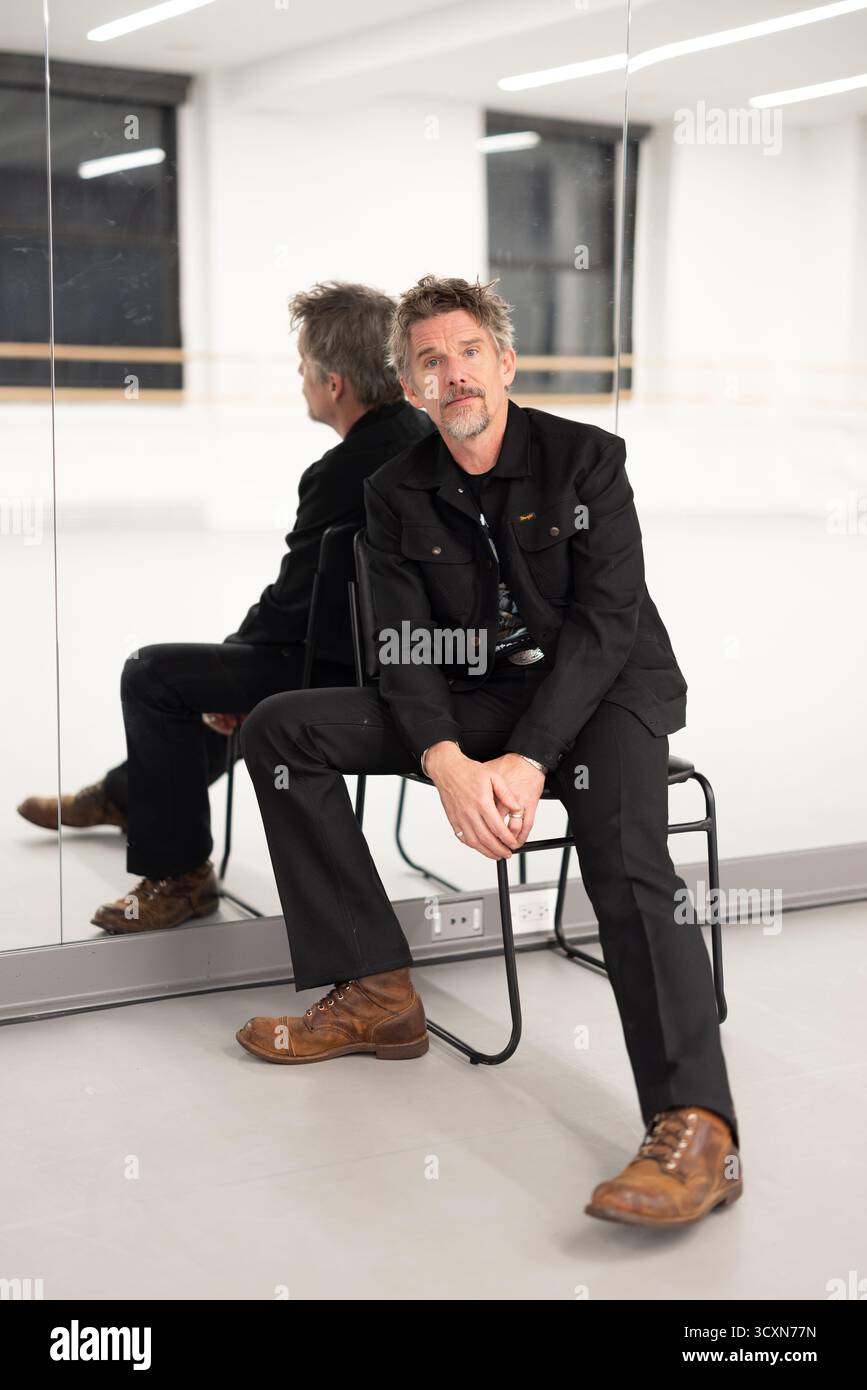 Ethan Hawke poses for a portrait on Monday, Oct. 13, 2025, in New York ...