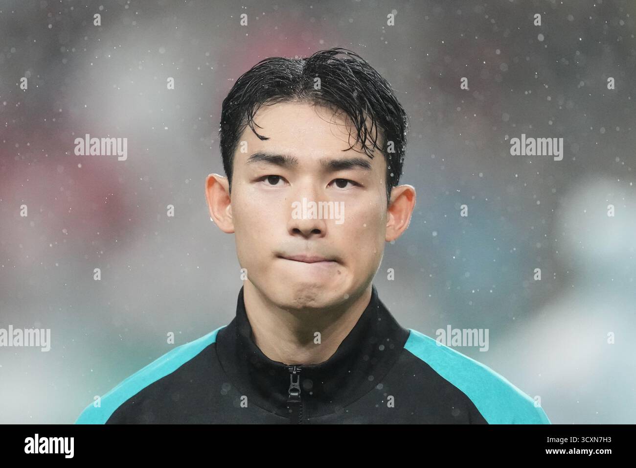 South Korea's Cho Yu-min stands prior to the start of the friendly ...