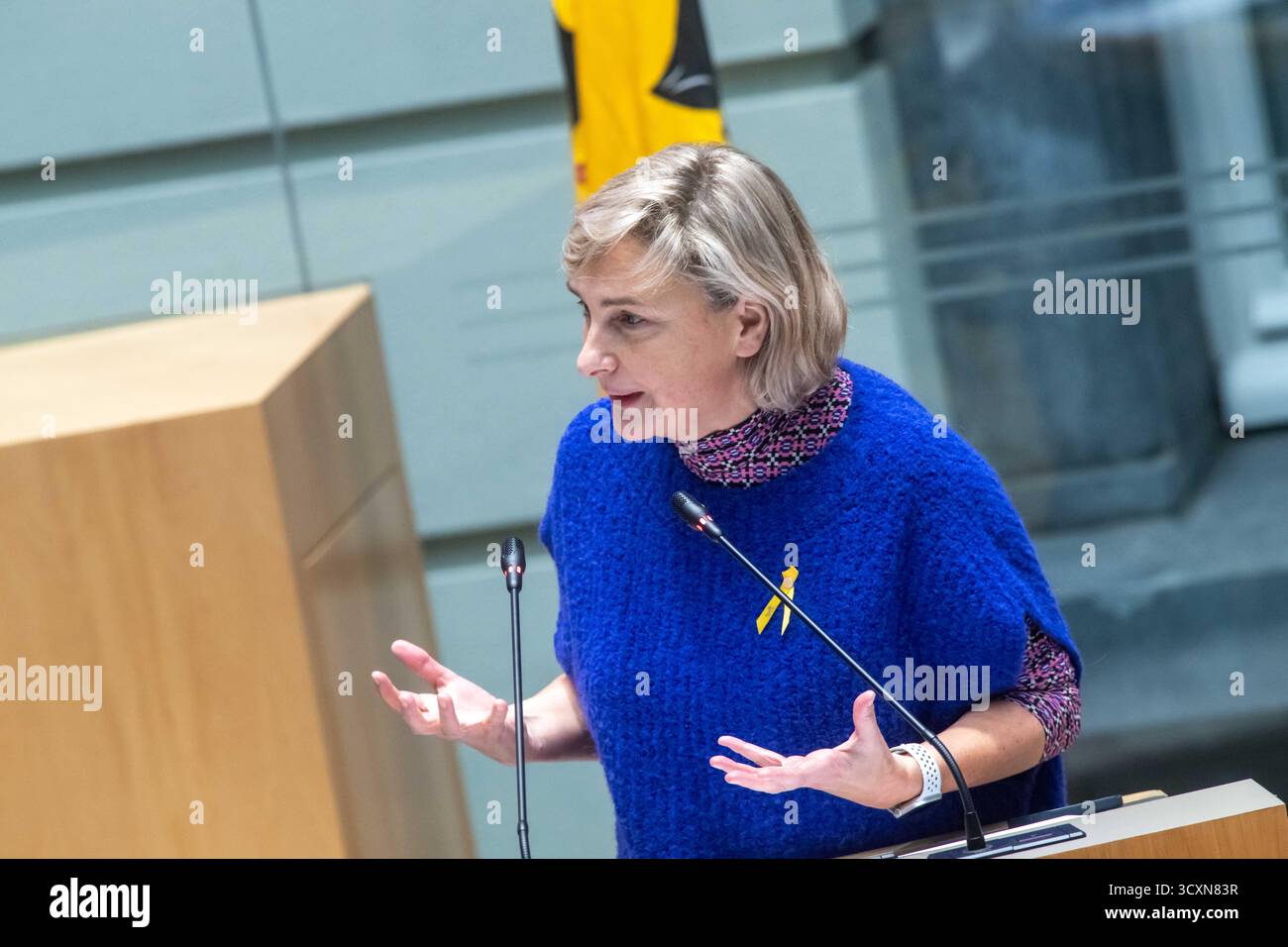 Flemish Minister for Domestic Governance and Integration Hilde Crevits ...