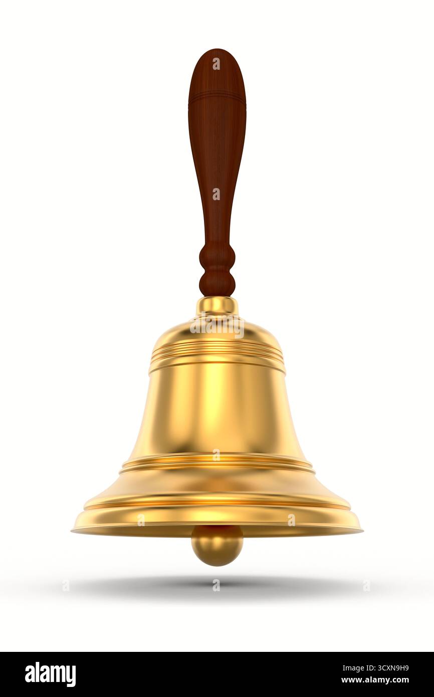 New message golden bell Cut Out Stock Images & Pictures - Alamy