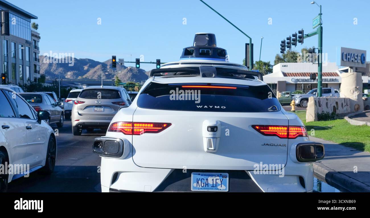Waymo self driving vehicle, Phonix, Arizona, USA Stock Photo - Alamy