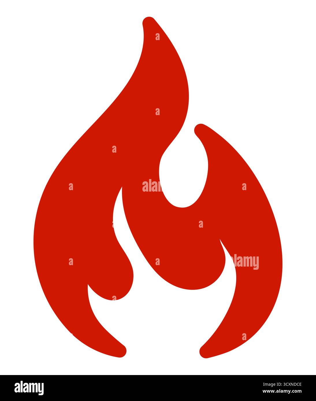 Red flame symbol for energy and heat concepts Stock Vector Image & Art ...