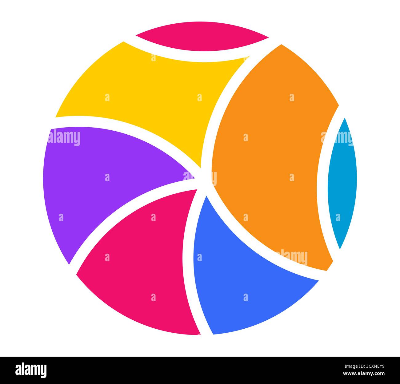 Colorful tangram circle puzzle design for creative games Stock Vector ...