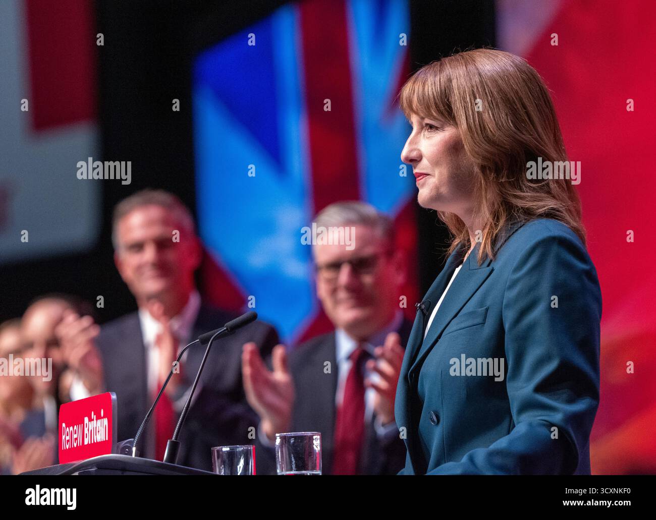 The Chancellor of the Exchequer, Rachel Reeves, makes her speech to ...