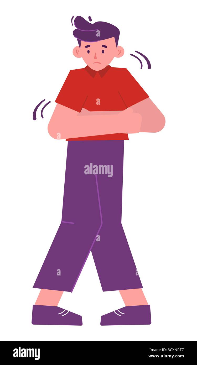 Cartoon nervous hi-res stock photography and images - Alamy