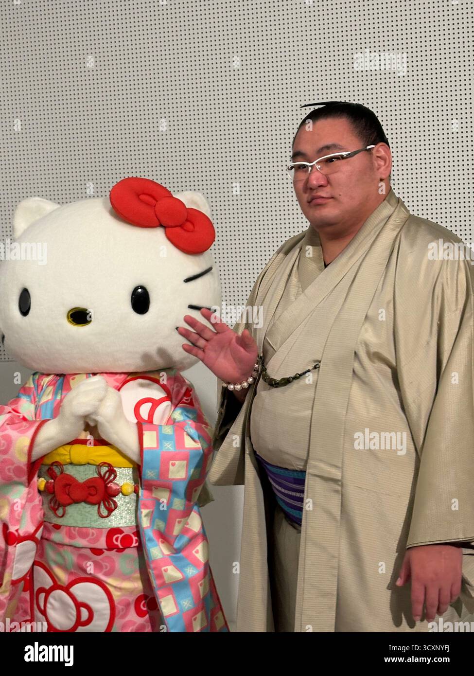 Hello Kitty and sumo wrestler Hoshoryu Tomokatsu were at Japan House ...