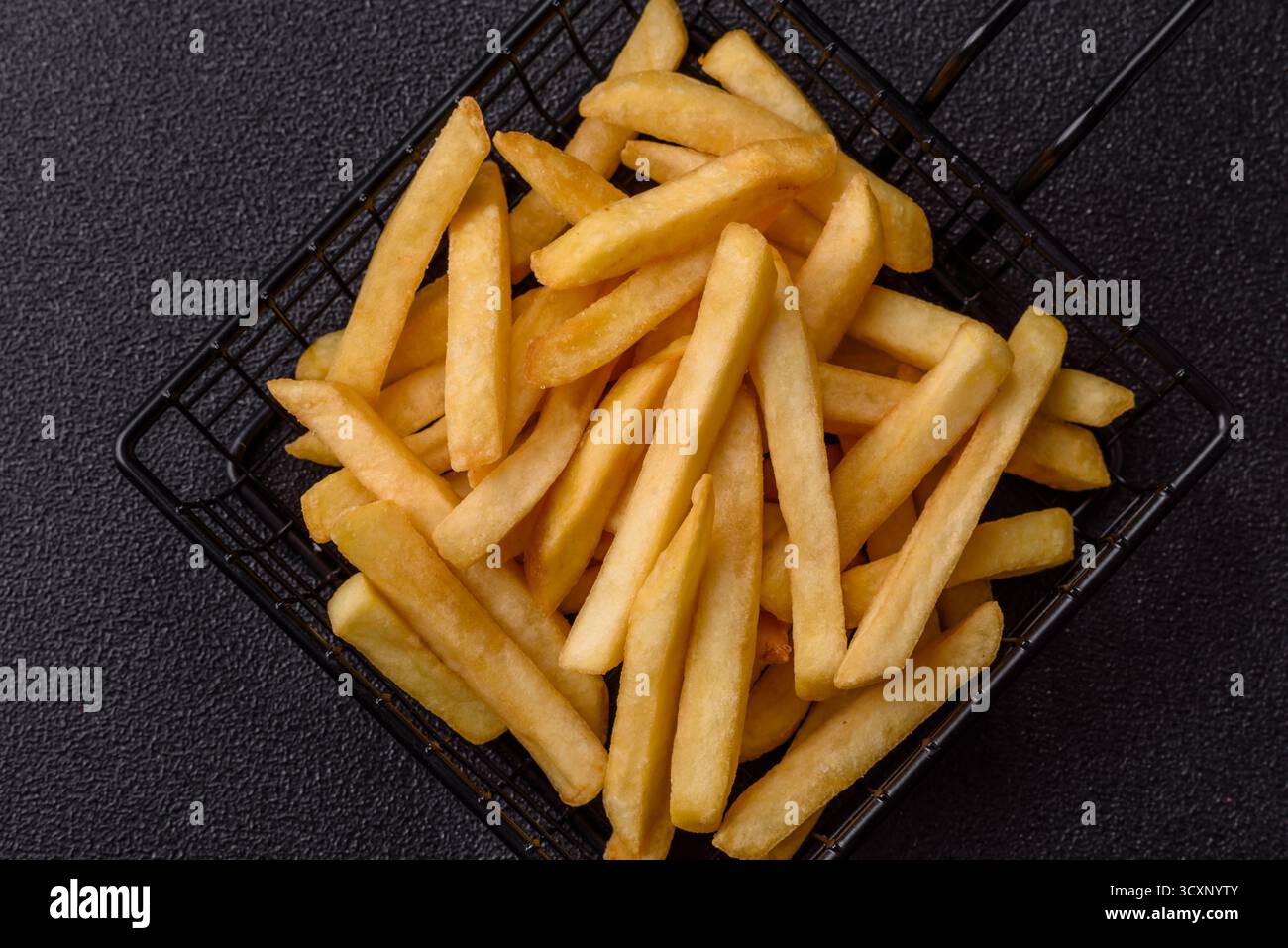 French fries are salty, crispy, and fried in oil, unhealthy takeaway ...