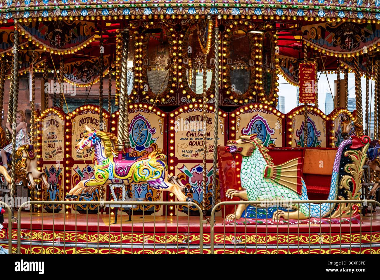 Traditional Carousel Ride at Greenwich – Vintage Fairground Attraction ...