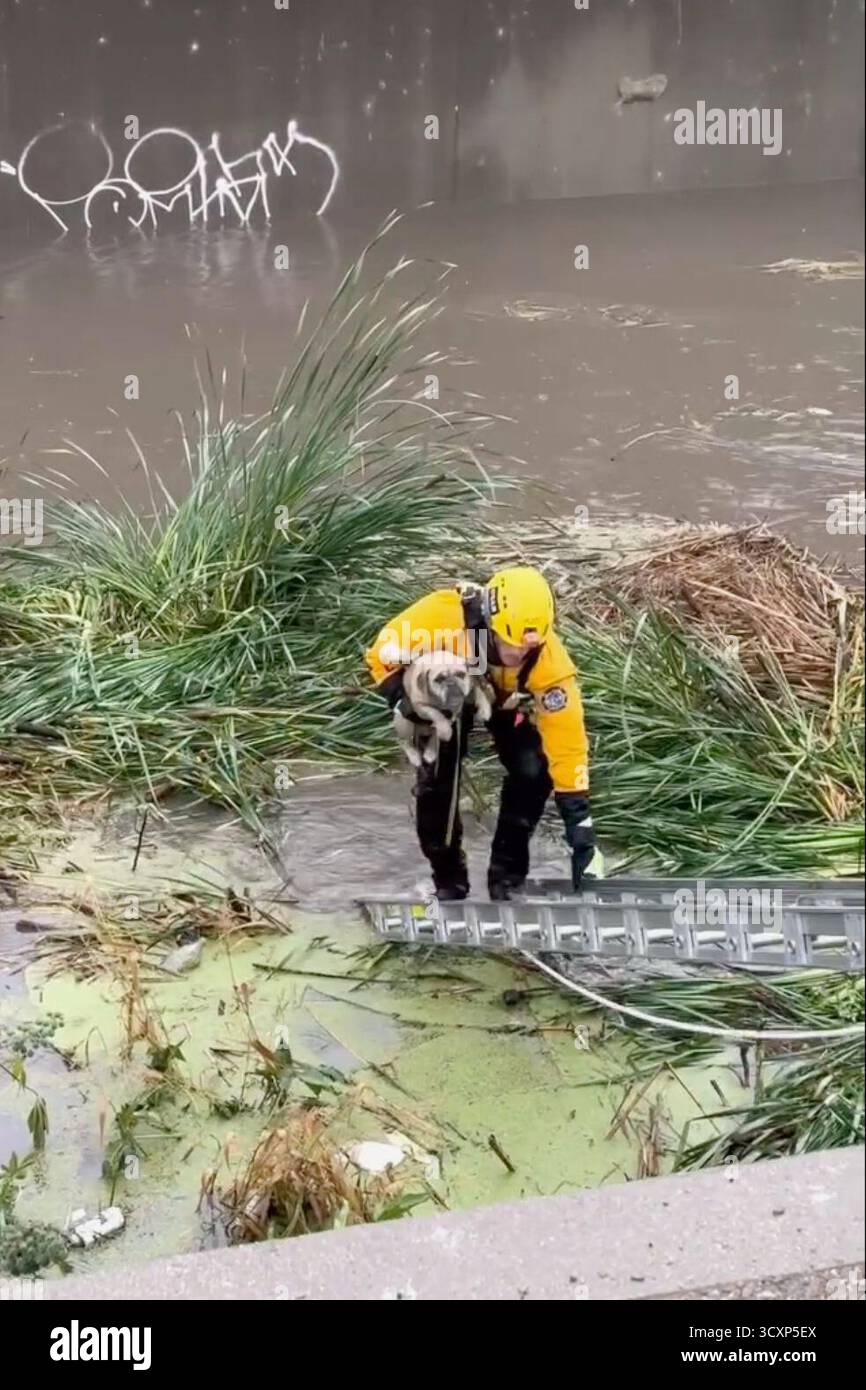 This photo provided by Ventura County Fire Department, VCFD and Oxnard ...