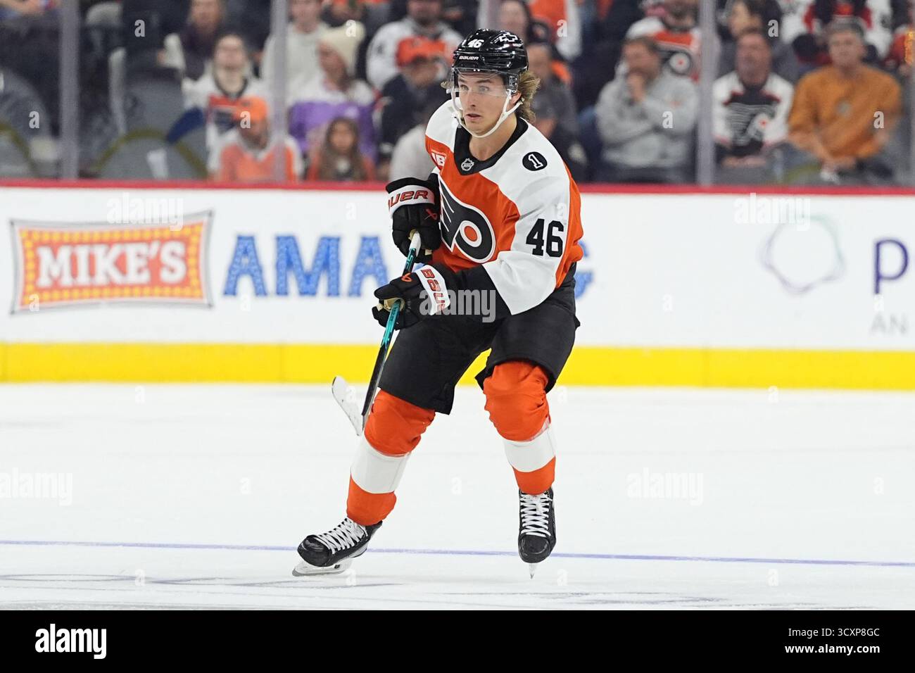 Philadelphia Flyers' Trevor Zegras during the second period of an NHL ...