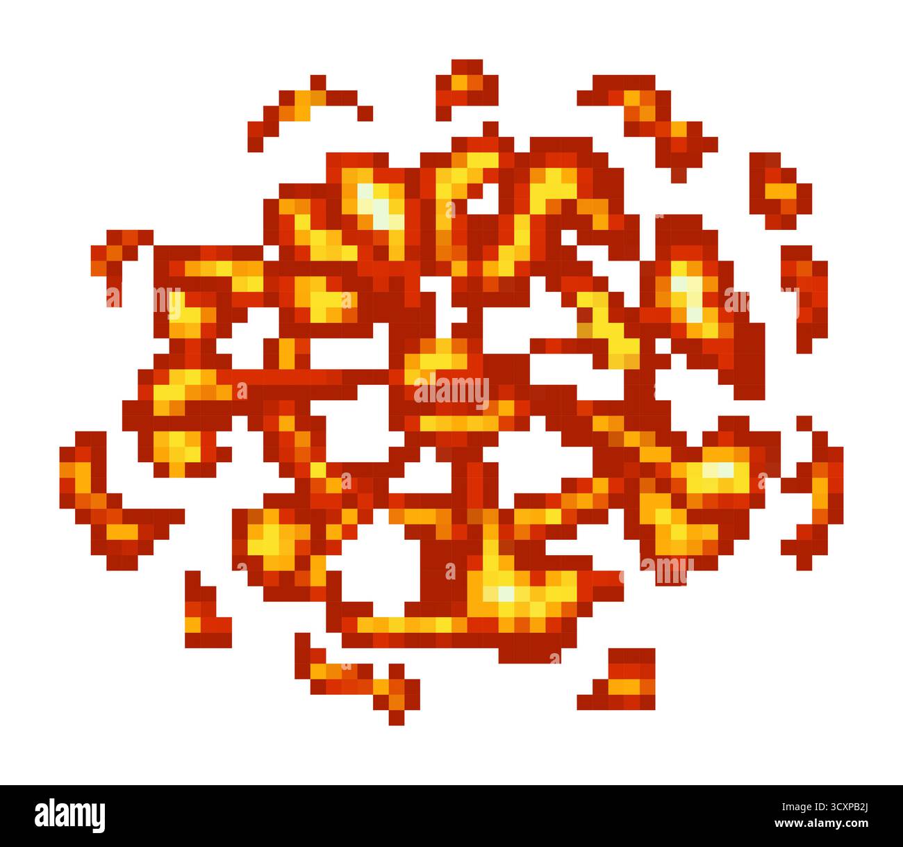 Pixelated retro animation Cut Out Stock Images & Pictures - Alamy