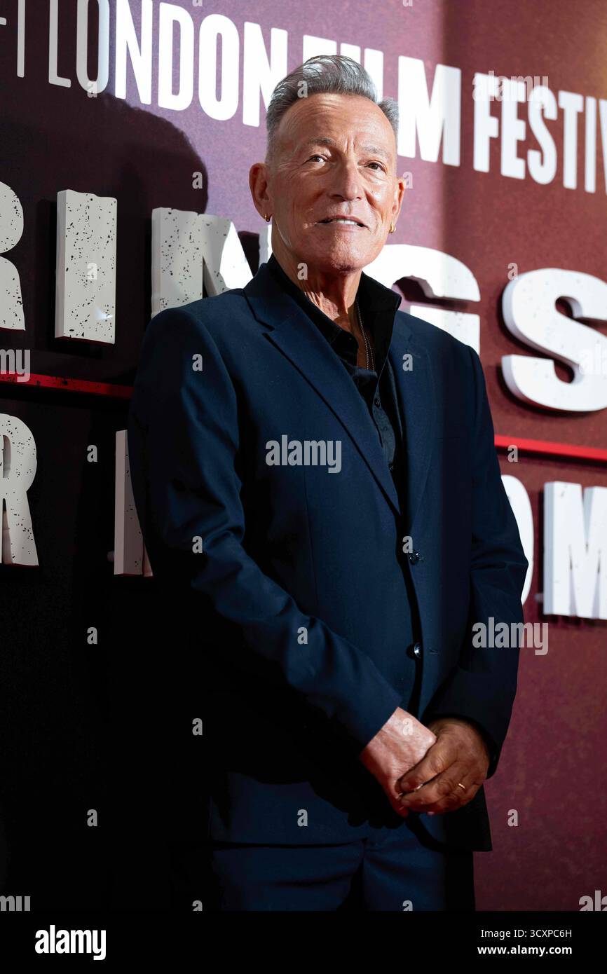 Bruce Springsteen poses for photographers upon arrival at the premiere ...