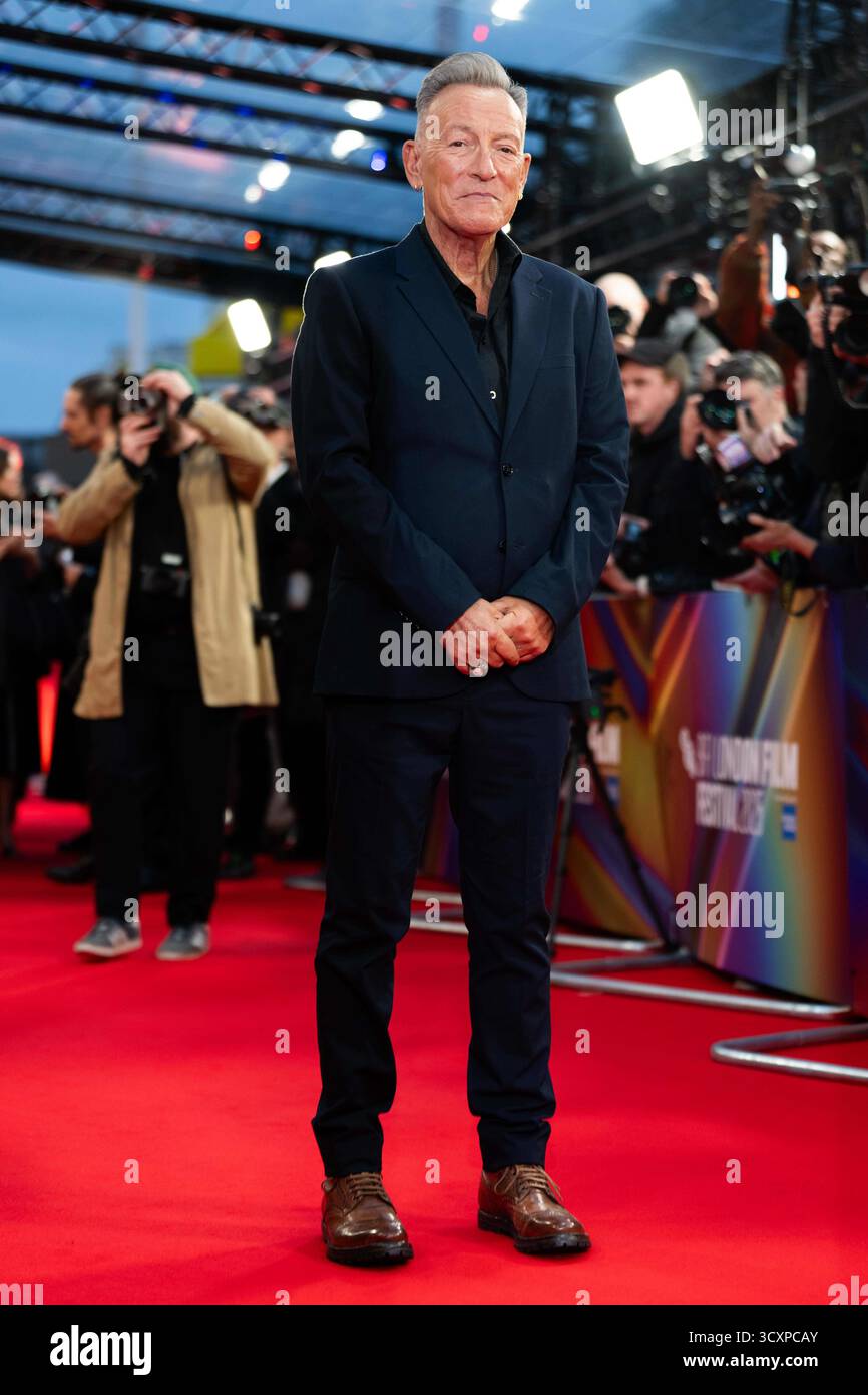 Bruce Springsteen poses for photographers upon arrival at the premiere ...