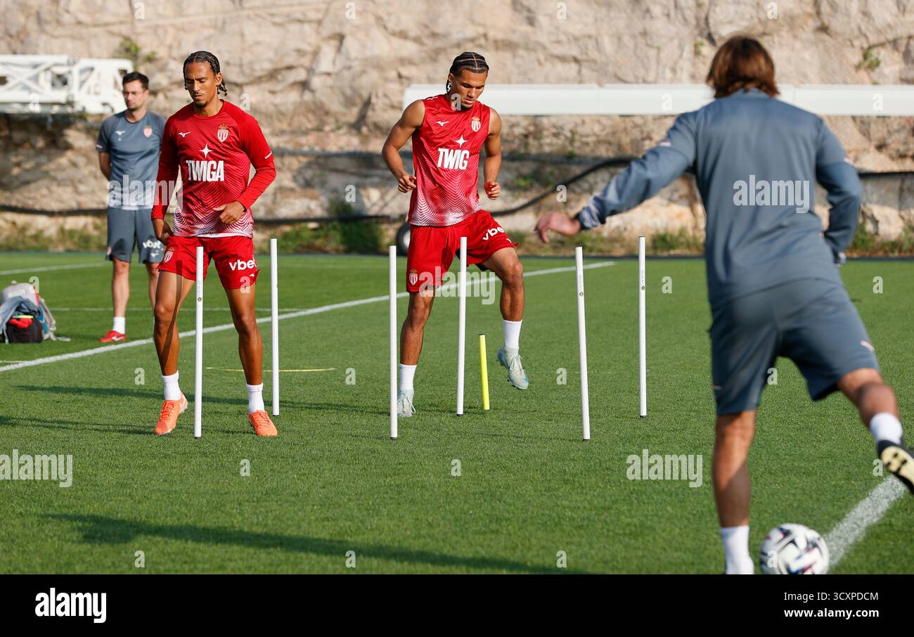 La Turbie, France - October 14, 2025: AS Monaco Football Club team ...