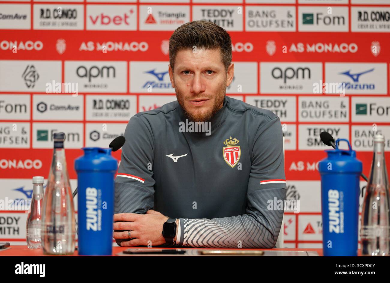 La Turbie, France - October 14, 2025: AS Monaco Football Club team ...