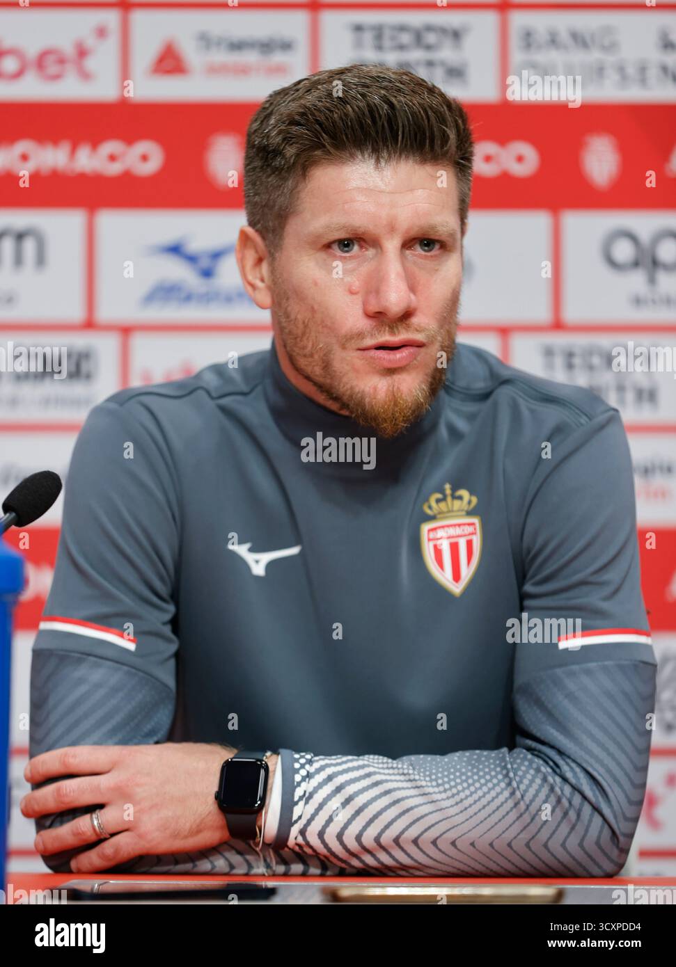 La Turbie, France - October 14, 2025: AS Monaco Football Club Press ...