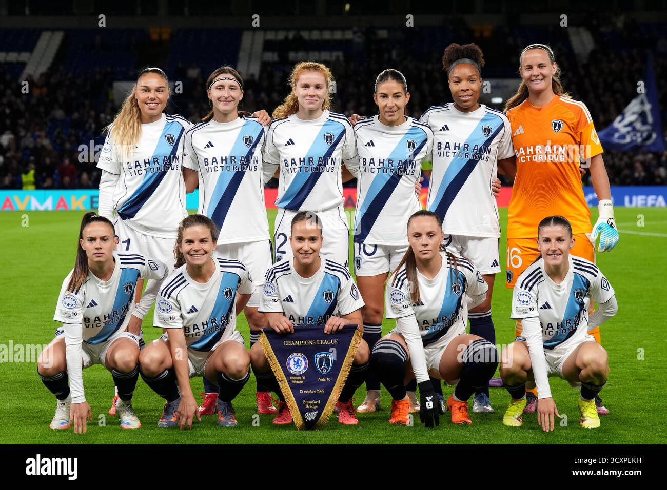A Paris FC team group photo ahead of the UEFA Women's Champions League ...