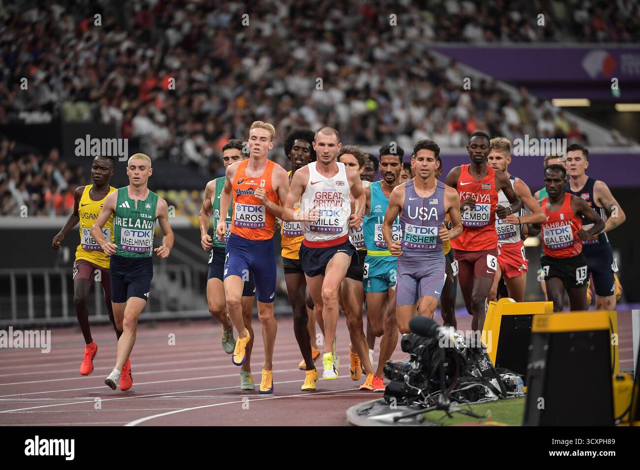 George Mills of Great Britain & NI competing in the men’s 5000m Heats ...