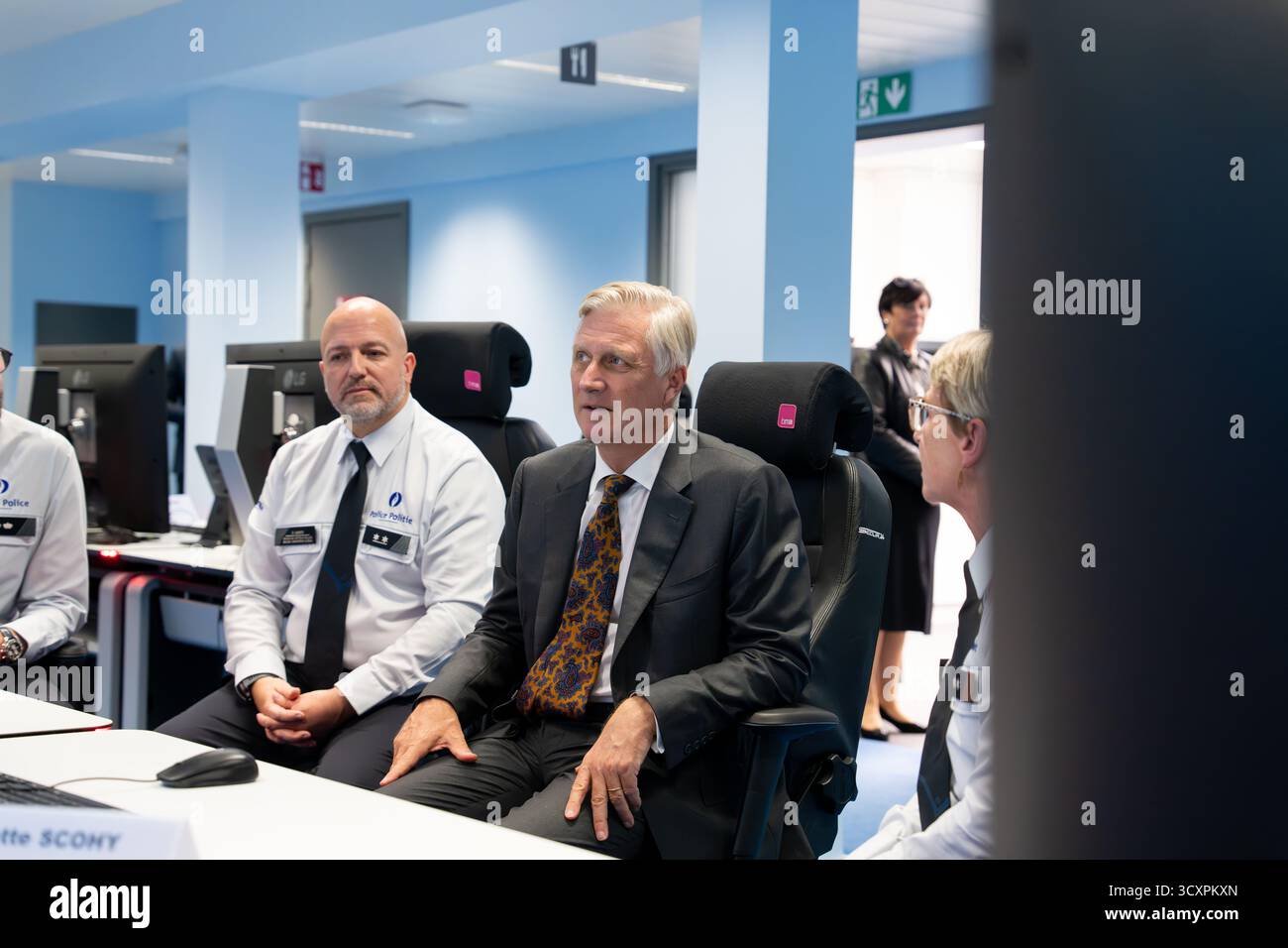 King Philippe - Filip of Belgium pictured during a visit to safe ...