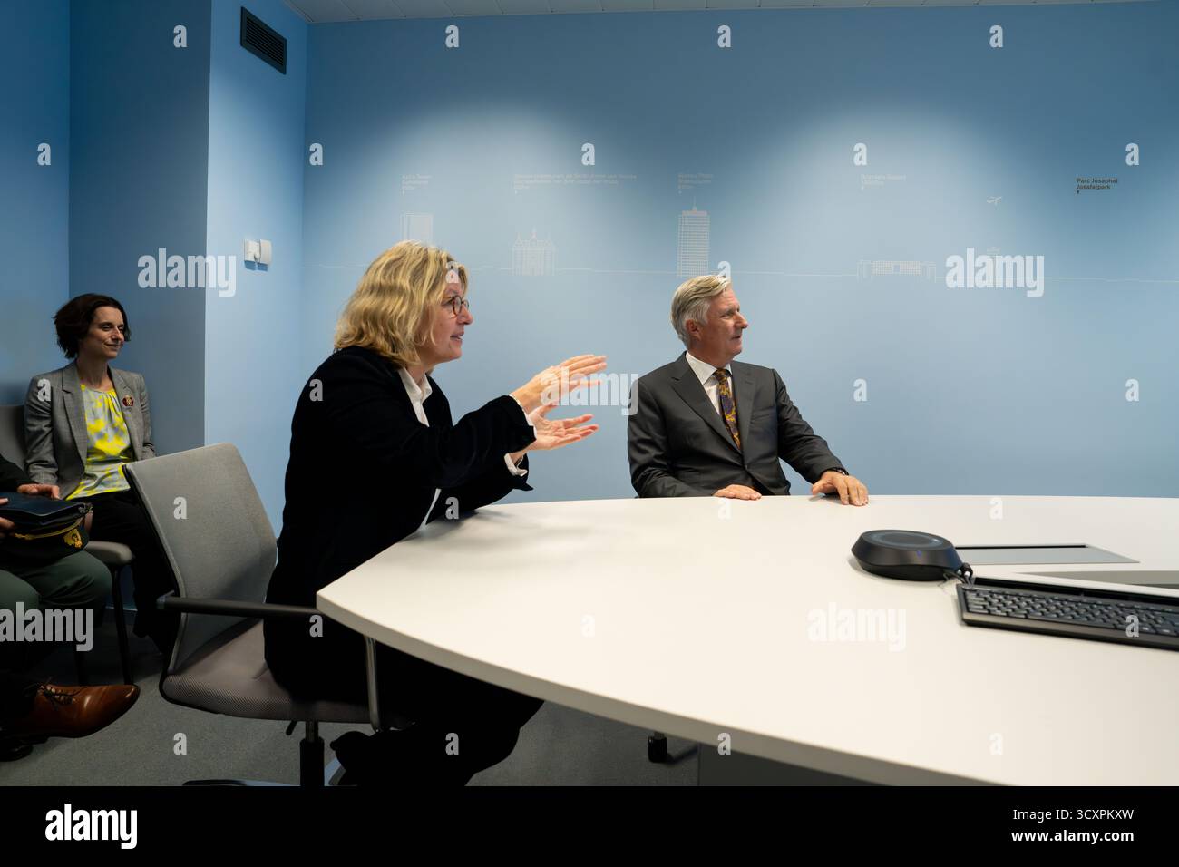 King Philippe - Filip of Belgium pictured during a visit to safe ...