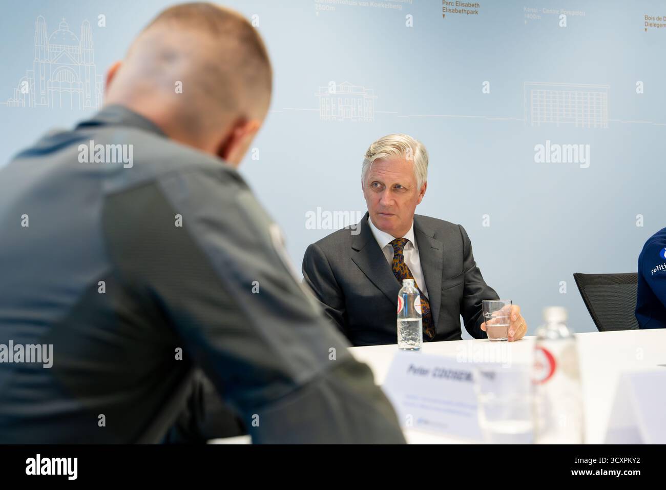 King Philippe - Filip of Belgium pictured during a visit to safe ...