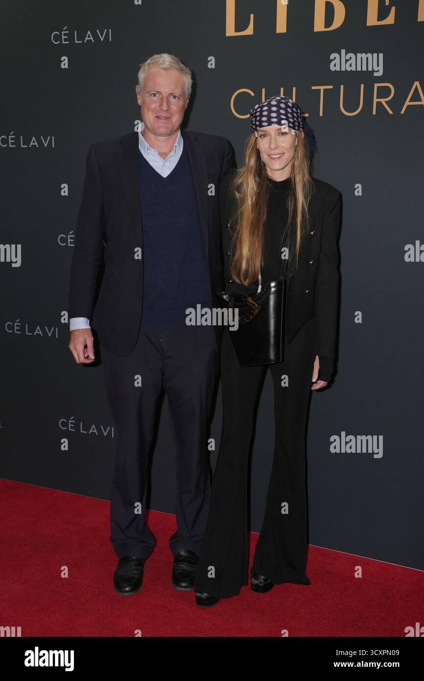 Zac Goldsmith and Hum Fleming arriving for a special ceremony at CE LA ...