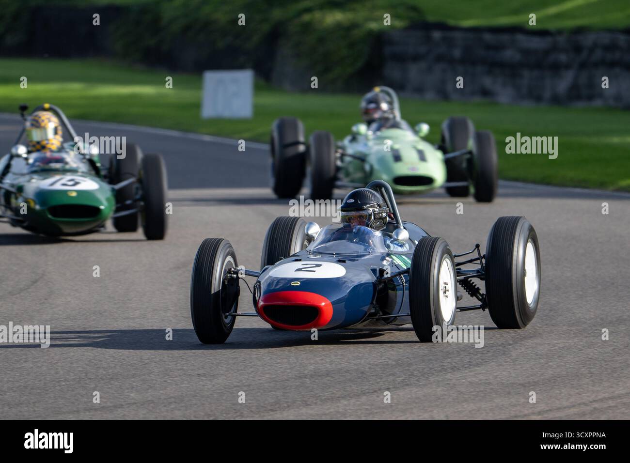 The Glover Trophy race featuring 1.5-litre Formula One cars from the ...