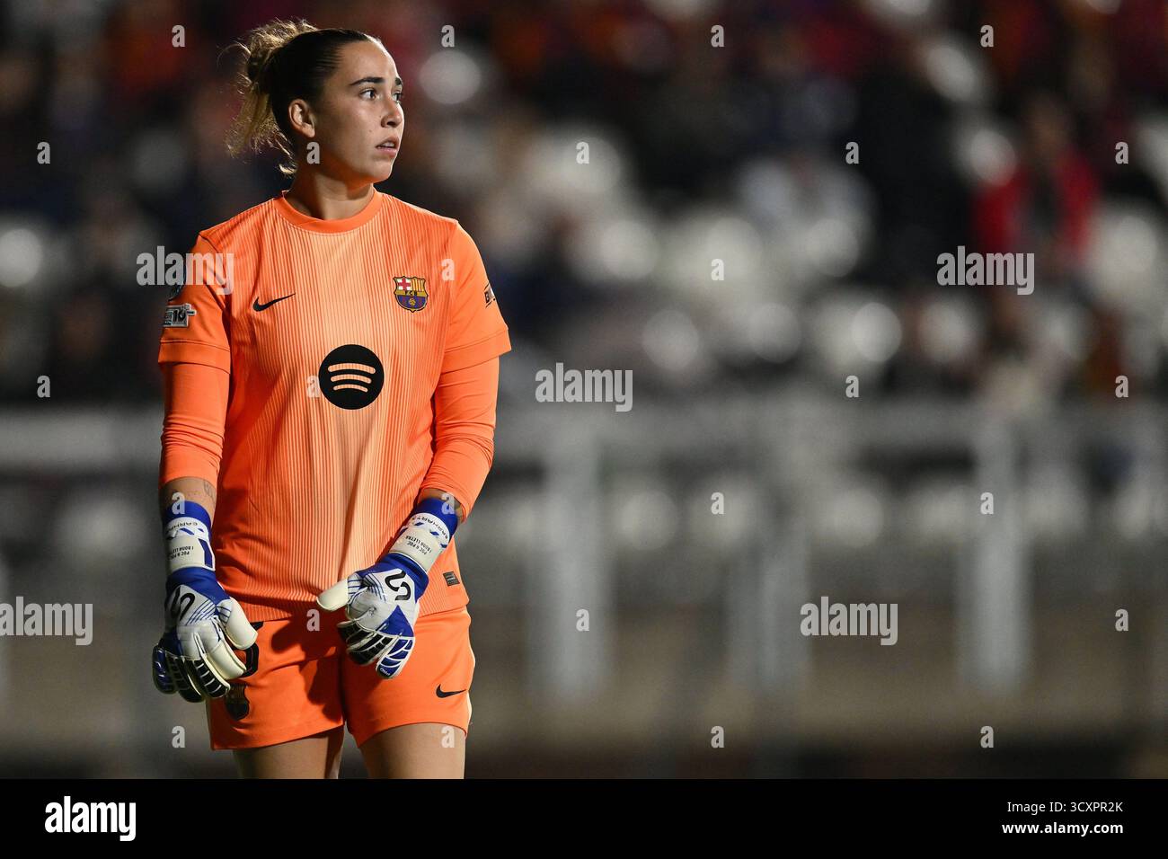 Cata Coll of F.C. Barcelona is in action during the Women’s Champions ...