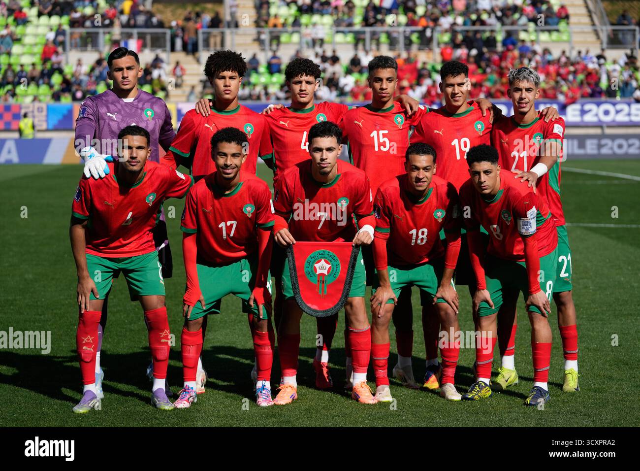 Players of Morocco pose for a group photo prior to their FIFA U-20 ...