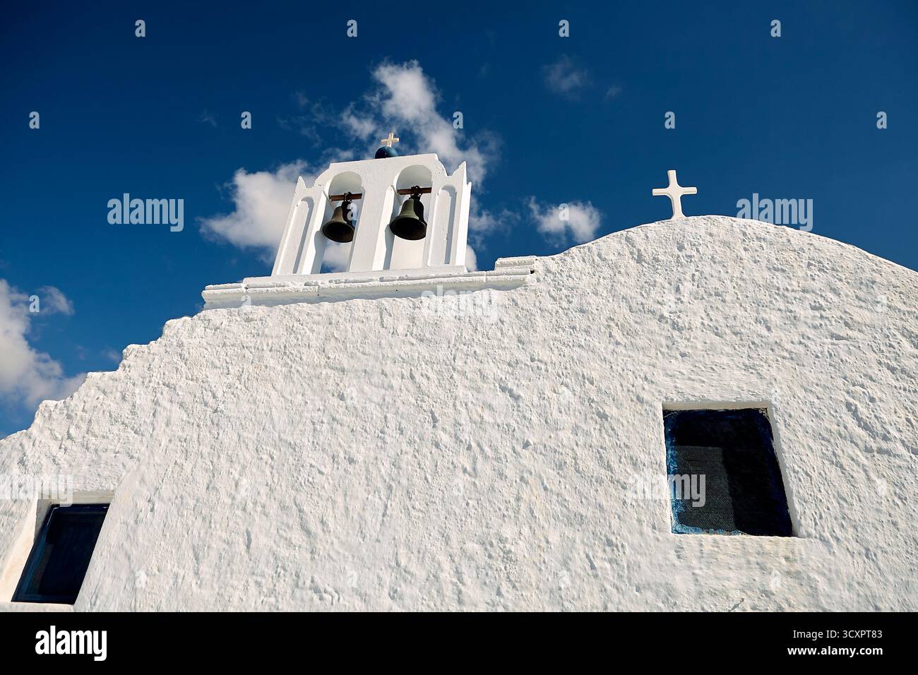 Greek white church Stock Photo - Alamy