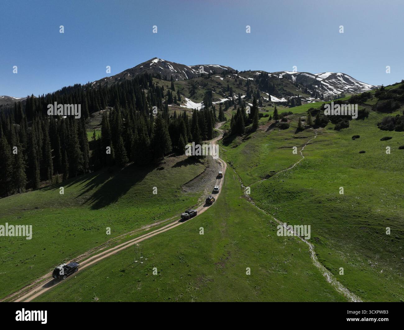 Convoy vehicle driving dirt road hi-res stock photography and images ...