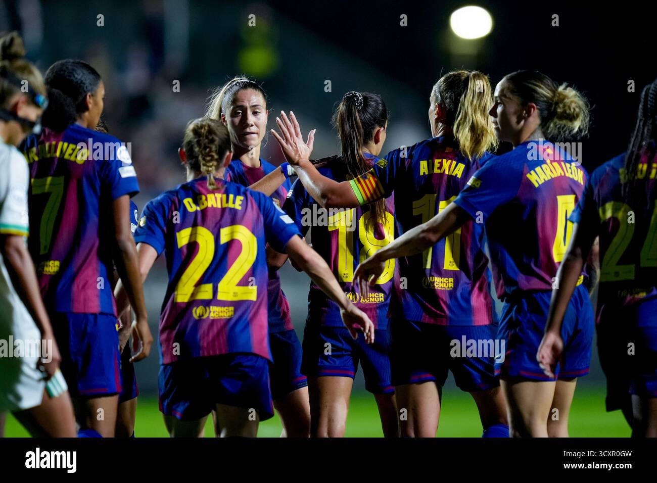 Rome, Italy. 15th Oct, 2025. Kika Nazareth of FC Barcelona celebrates ...