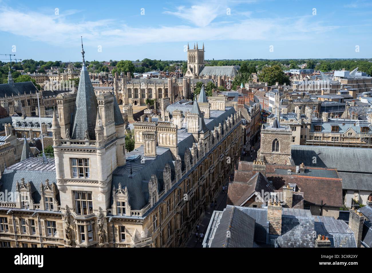 Town view from st marys church tower hi-res stock photography and ...