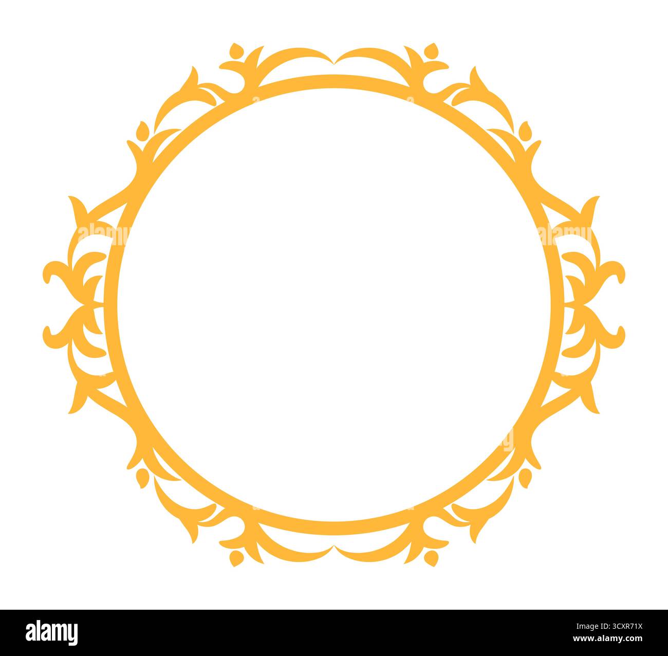 Oval gold frame Cut Out Stock Images & Pictures - Alamy