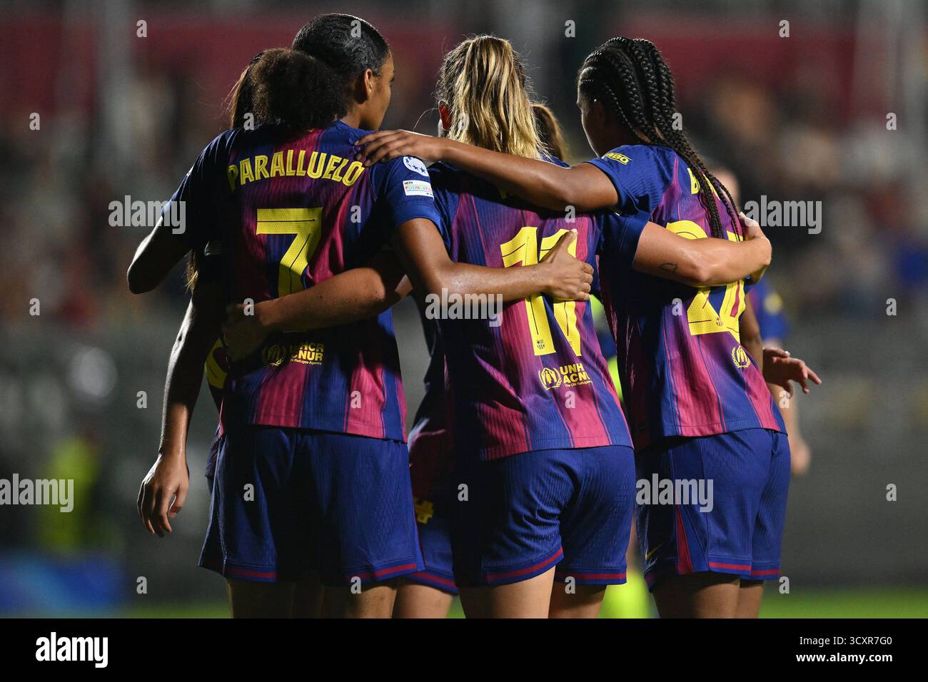 Kika Nazareth of F.C. Barcelona celebrates after scoring the goal of 0 ...