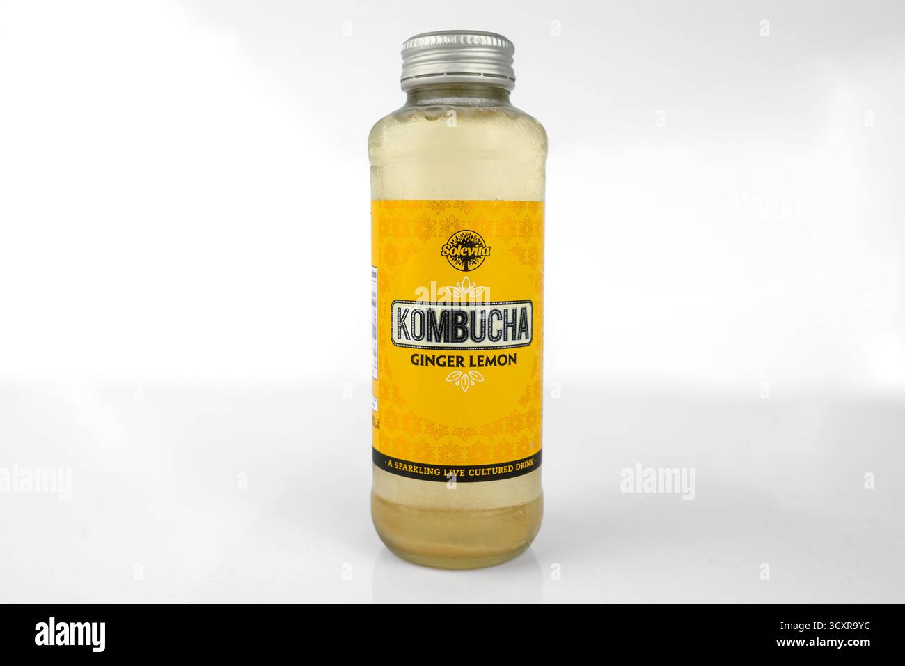 Lidl Solevita Ginger Lemon Kombucha - Wales, UK - 2 October 2025 Stock ...