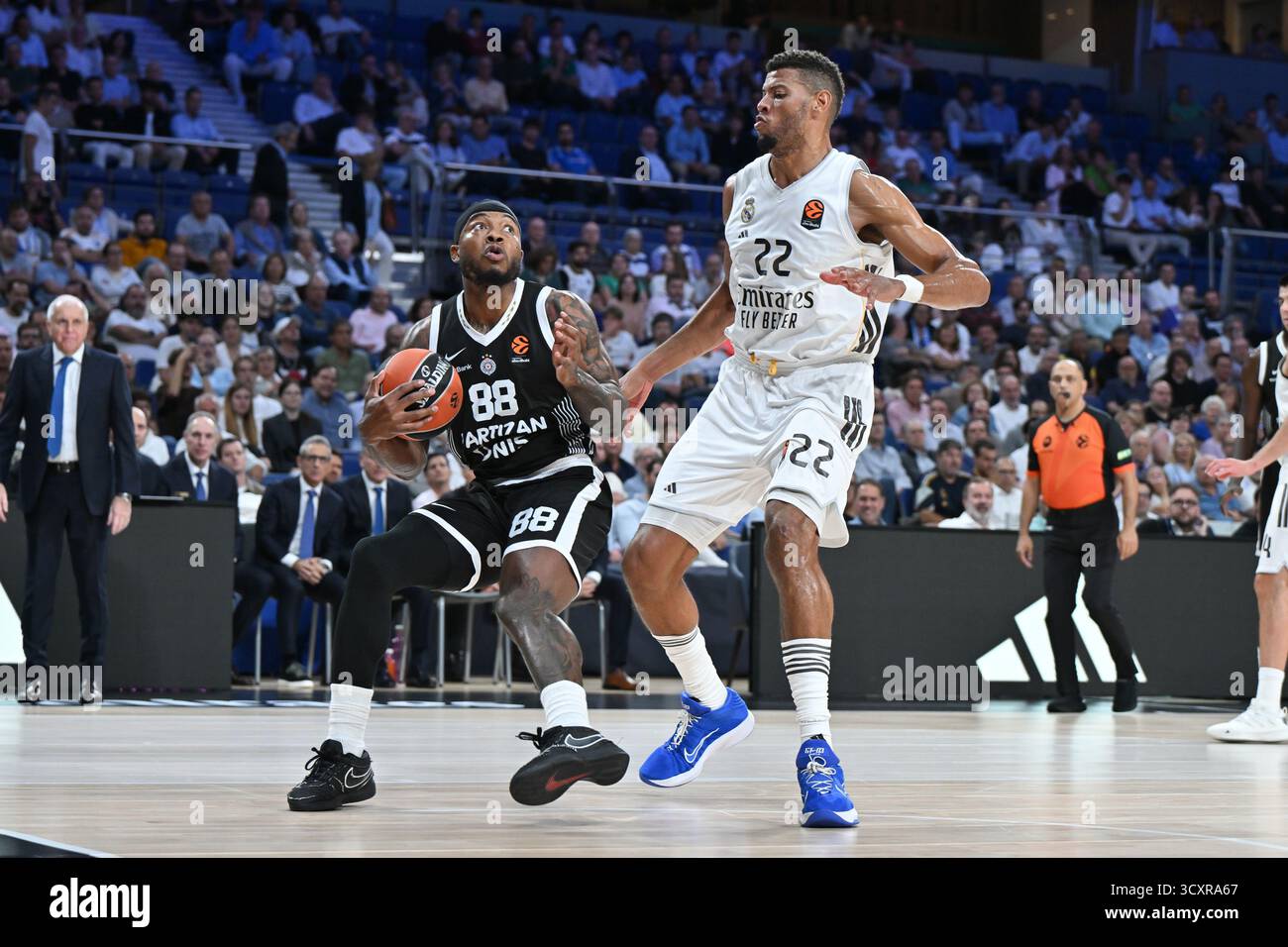 Tyrique Jones of Partizan during the EuroLeague match between Real ...