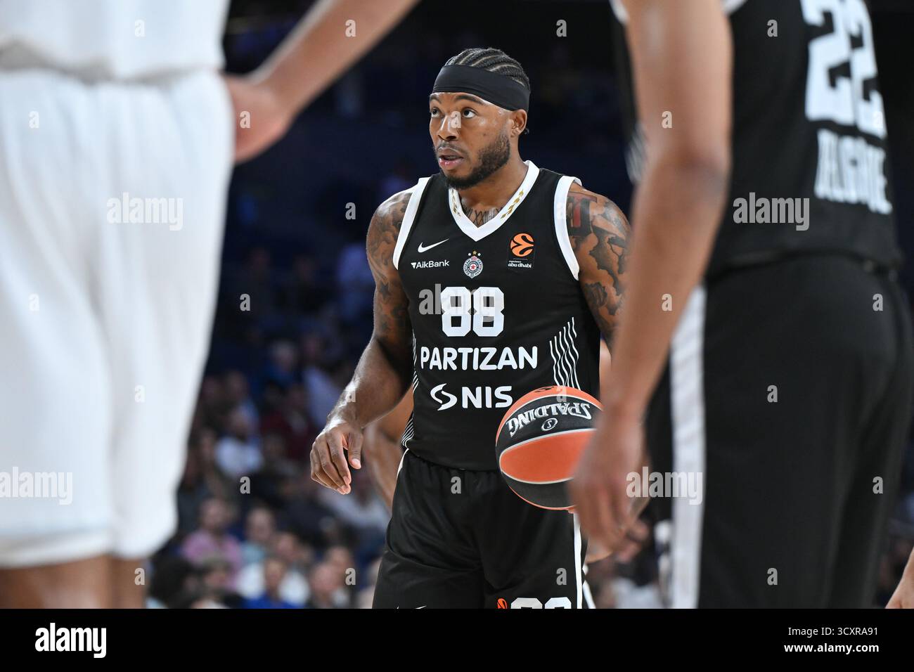 Tyrique Jones of Partizan during the EuroLeague match between Real ...