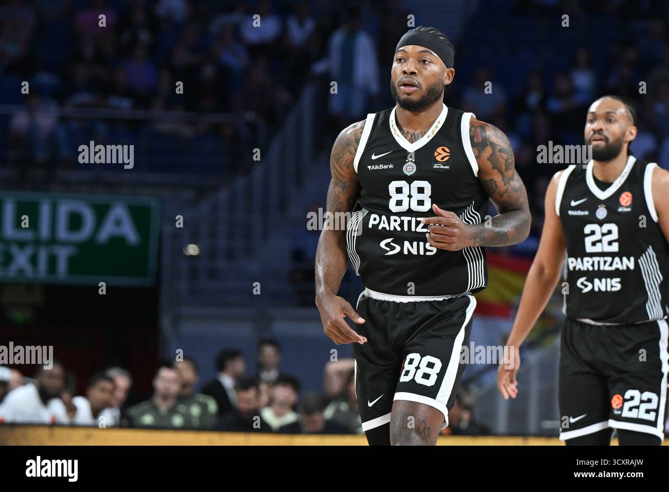 Tyrique Jones of Partizan during the EuroLeague match between Real ...