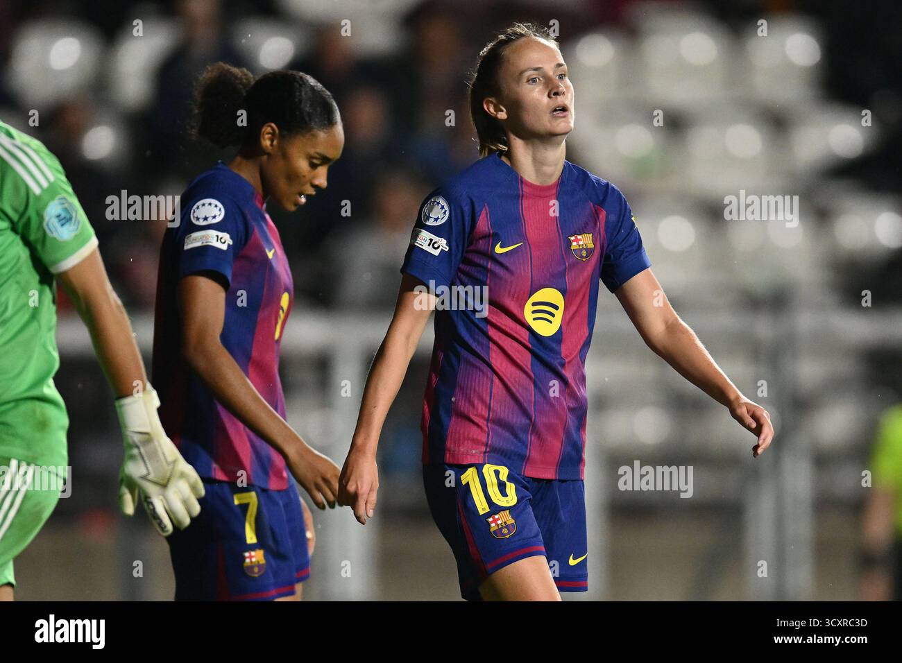 Caroline Graham Hansen of F.C. Barcelona celebrates after scoring the ...