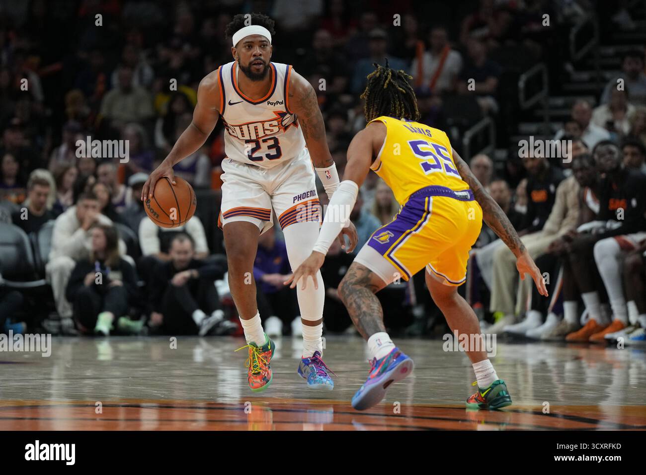 Phoenix Suns guard Jordan Goodwin (23) during an NBA preseason ...