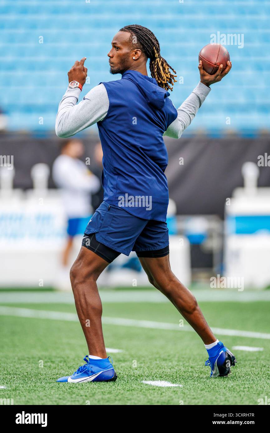 Dallas Cowboys quarterback Joe Milton III warms up before an NFL ...